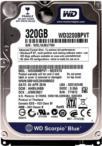 Western Digital Scorpio Blue 320GB 2.5" - CeX (UK): - Buy, Sell, Donate